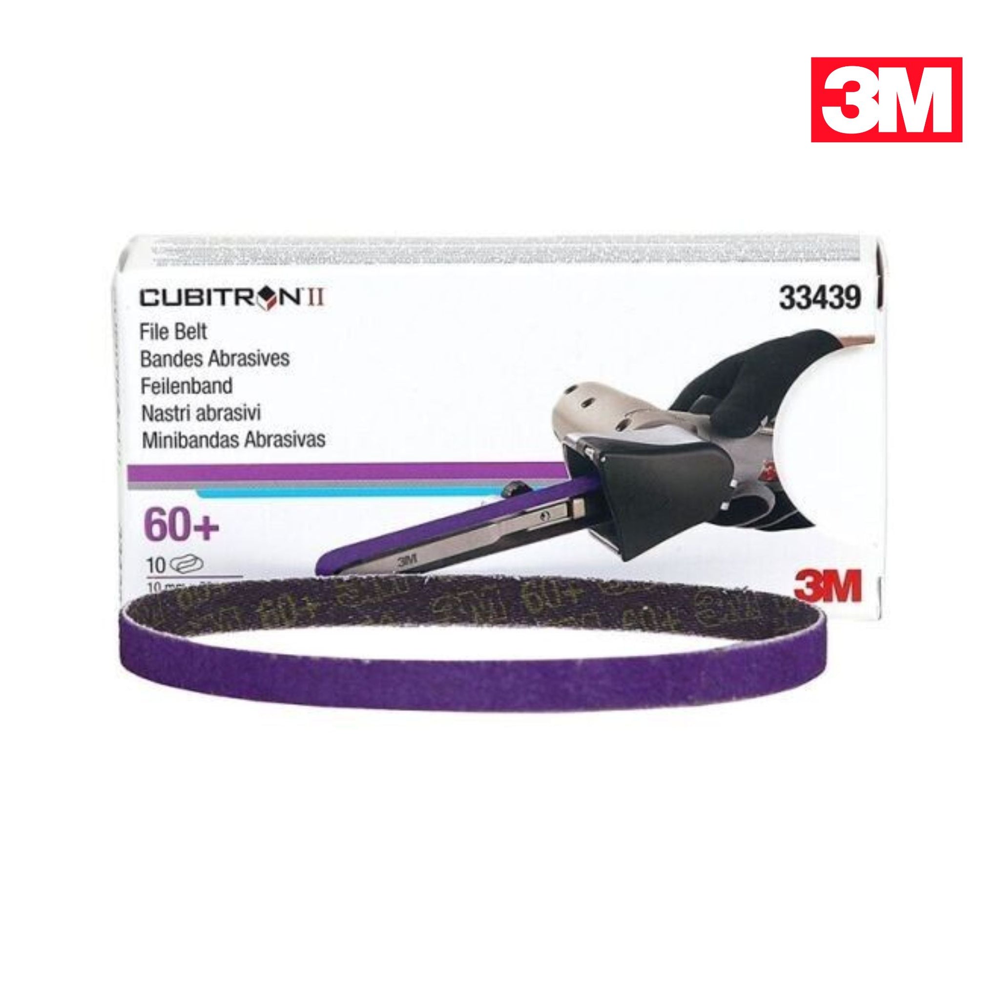 3M Cubitron II File Belt 786F, 10 mm x 330 mm (Box of 10) — Bodyshop360