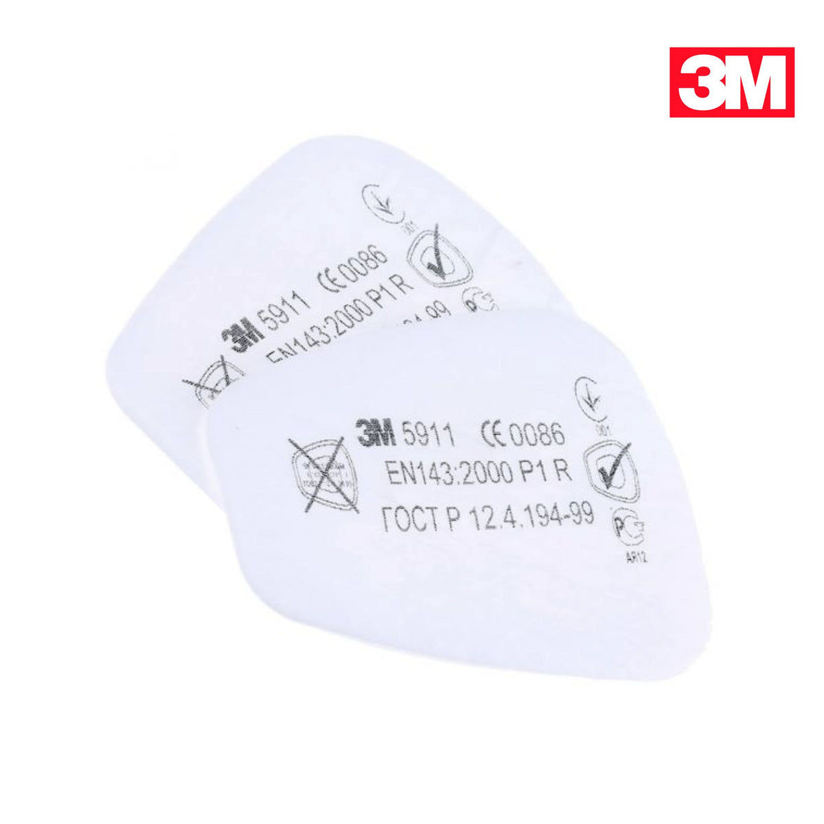 3M Particulate Filter, P1 R, 5911 (Box of 15) — Bodyshop360