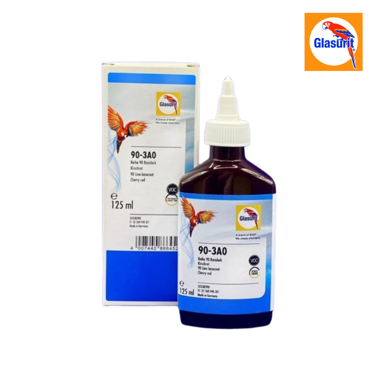 Glasurit 90-3A0 -Cherry Red - 125ml — Bodyshop360