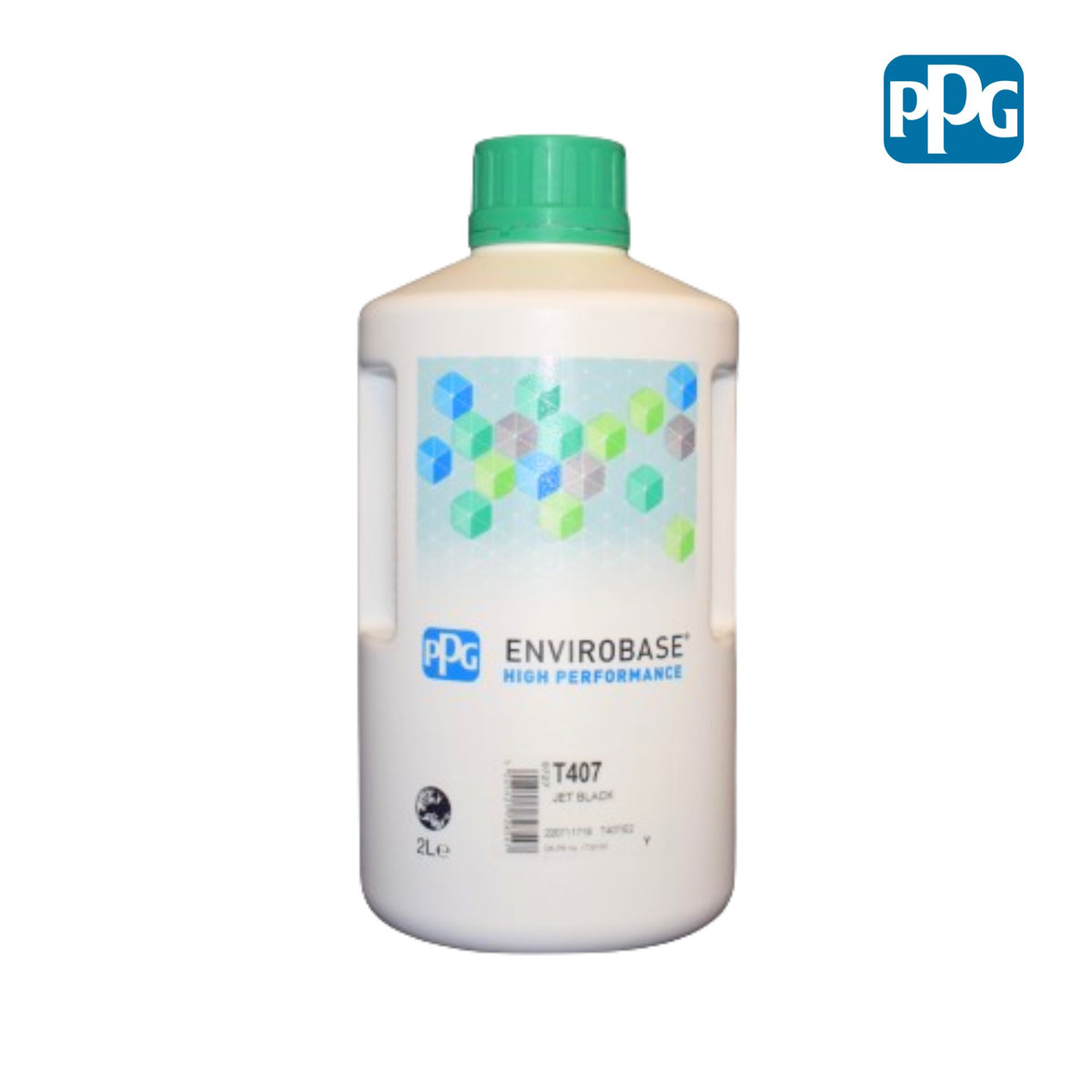 PPG T407 Envirobase Jet Black - 2L — Bodyshop360