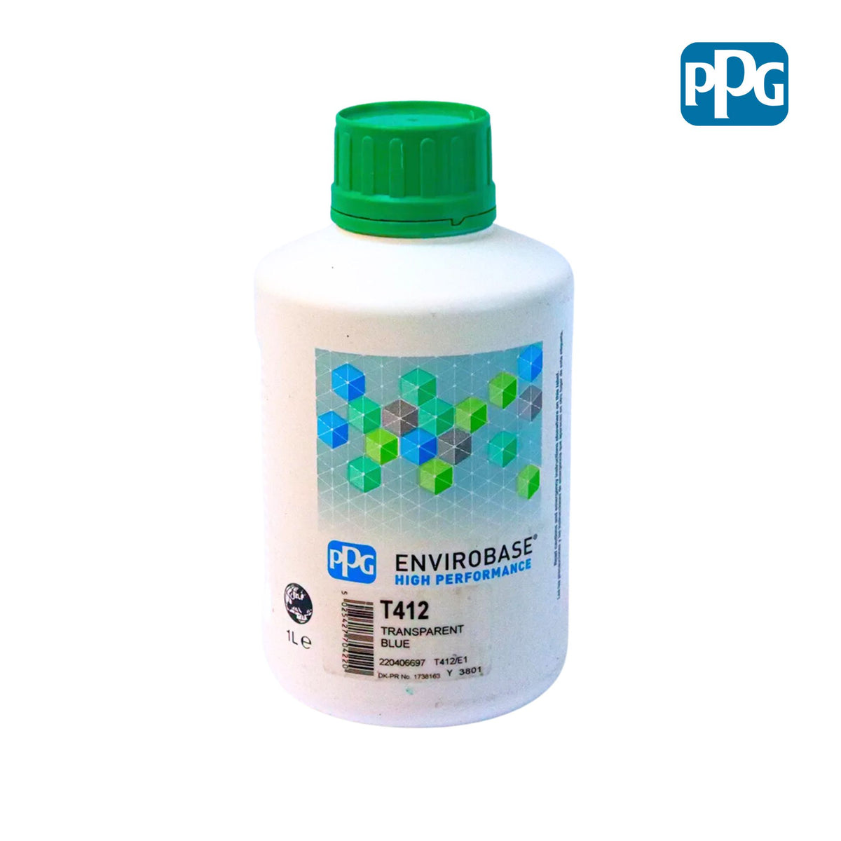 PPG T412 Envirobase Transparent Blue - 1L — Bodyshop360