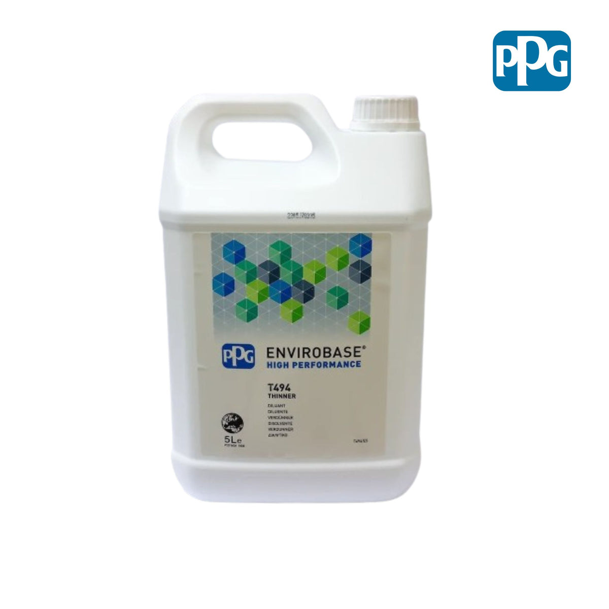 PPG T494 Envirobase Thinner - 5L — Bodyshop360